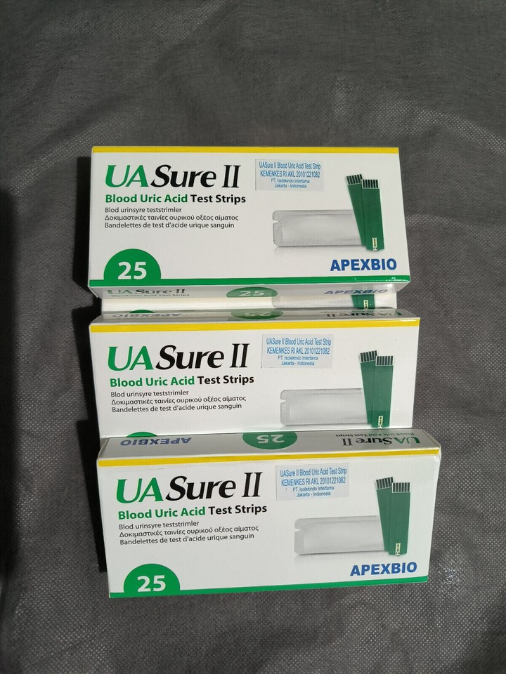 UASure II Uric Acid Meter Test Kit Uric Acid Gout - Tool & 25 Test ...