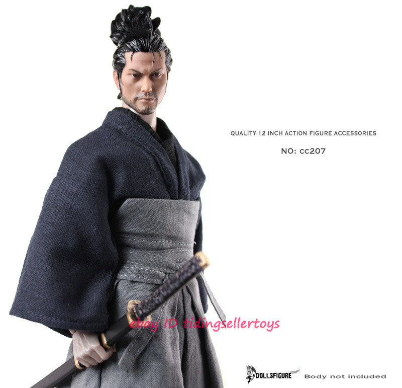 Miyamoto Musashi Hair Head＆Clothing Sets 1/6 Figure DOLLSFIGURE CC207 ...