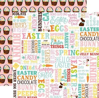 Easter Wishes - Hello Easter - 12x12 Scrapbook Paper - 5 Sheets | eBay