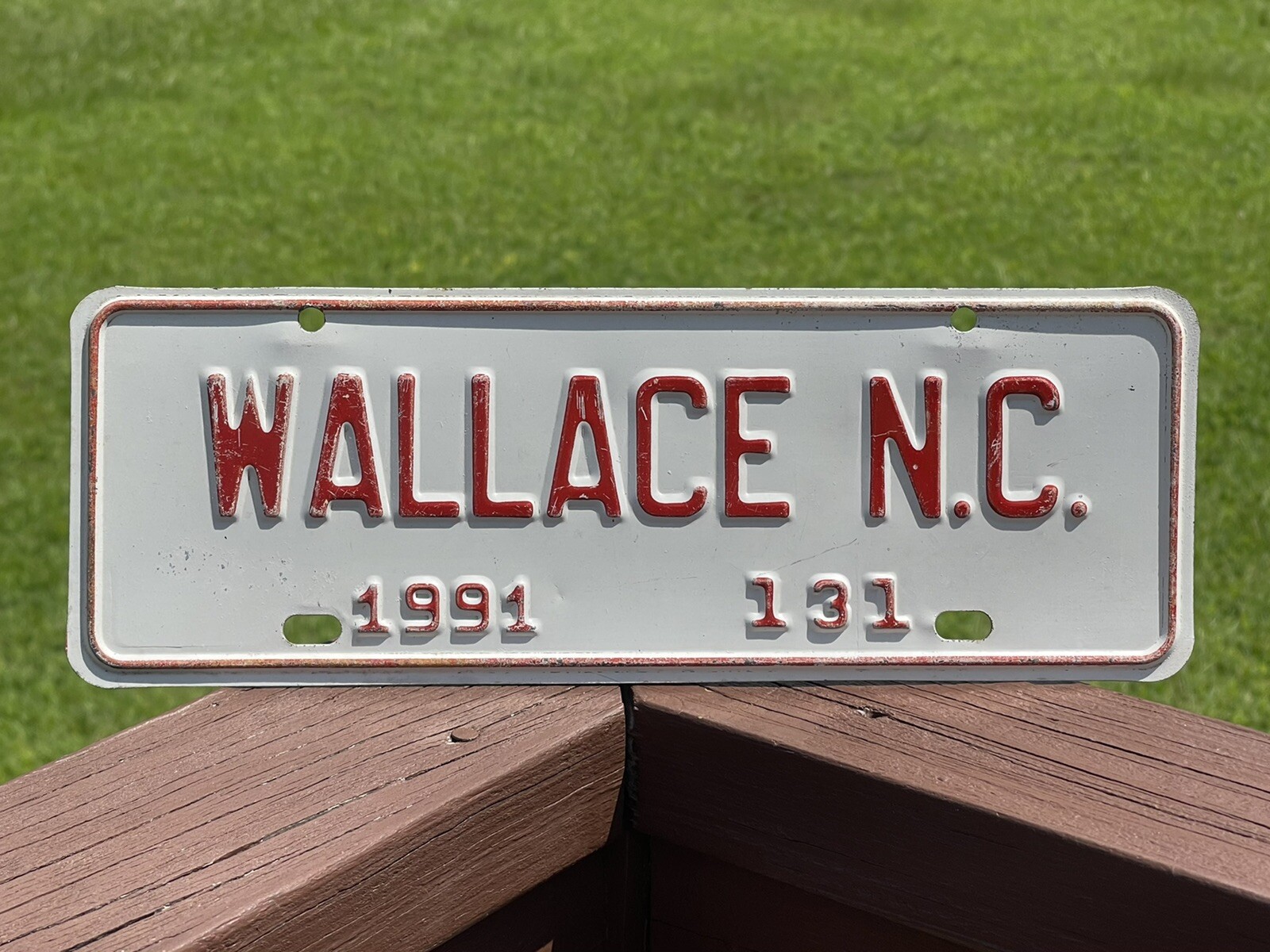 Wallace North Carolina License Plate 1991 #131 NC City Plate | eBay