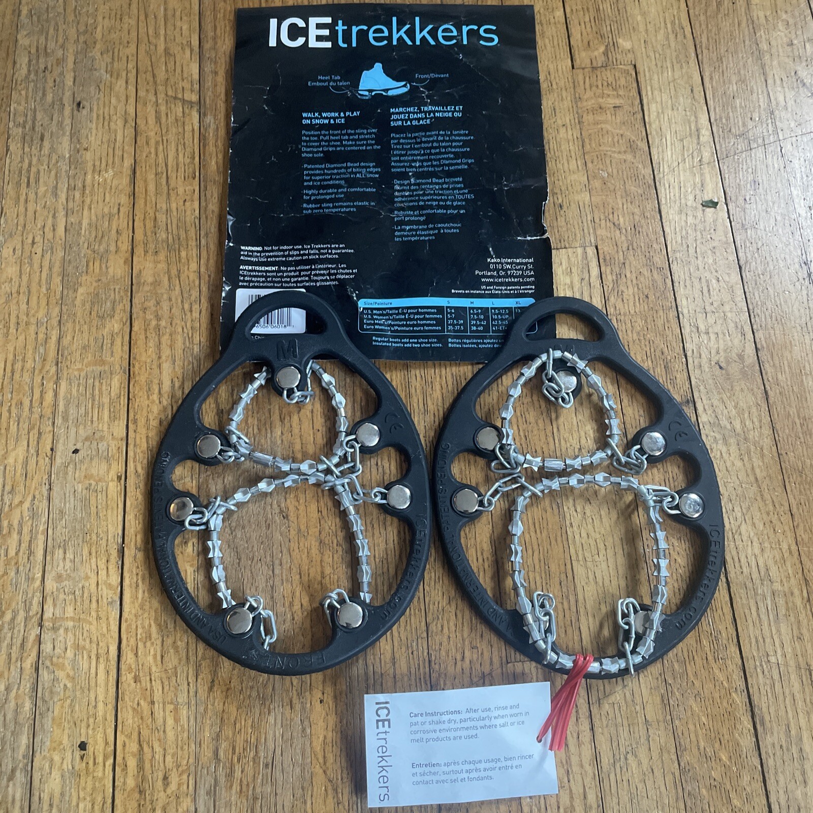 ICE Trekkers Diamond Grip Chains Size Medium Mens 6.5 - 9 / Womens 7.5 - 10 New 96506060051 | eBay