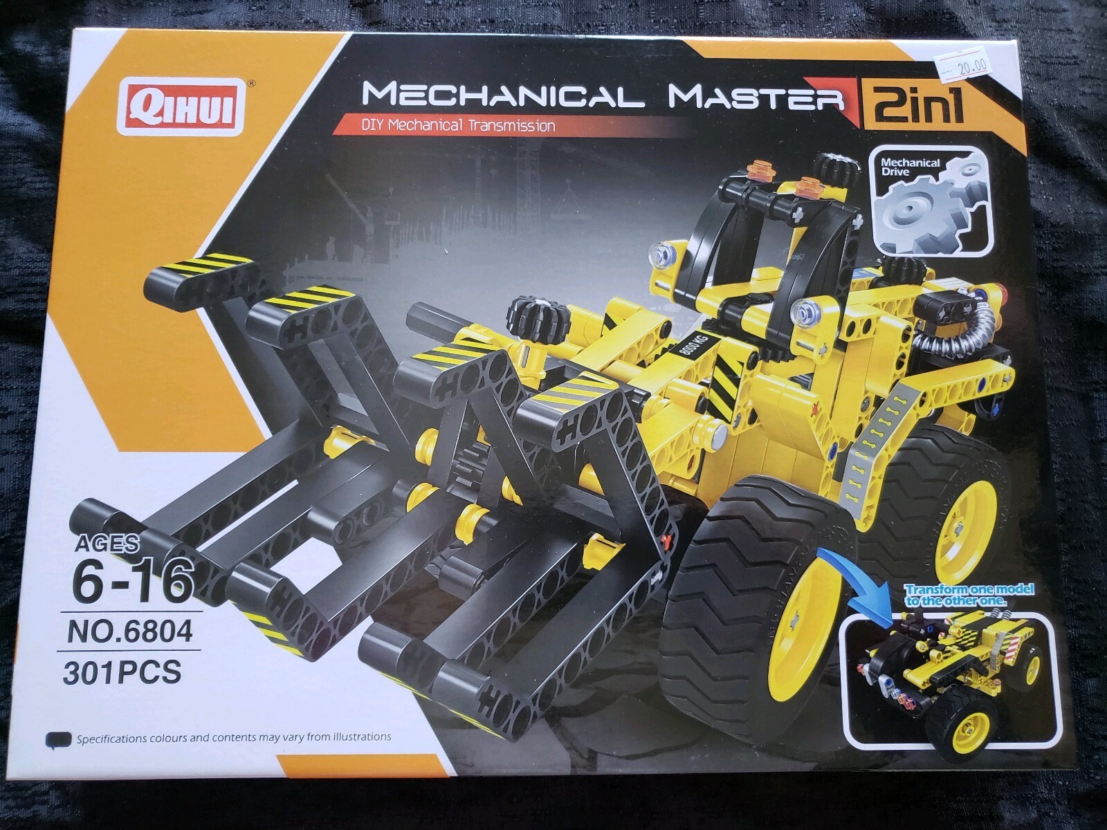 Qihui Mechanical Master 2 in 1 Toy Truck 301 pieces No. 6804 Brand New ...