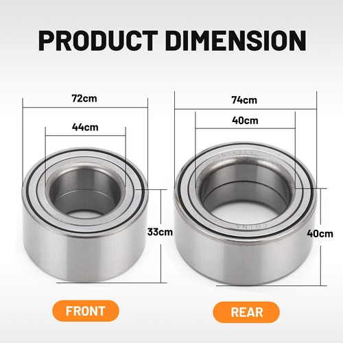 4 x Front & Rear Wheel Bearings kit for Polaris Ranger 400 425 500 570 ...