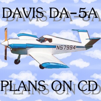 DAVIS DA-5A HOMEBUILT AIRPLANE AIRCRAFT BUILDING PLANS ON CD PLUS ...