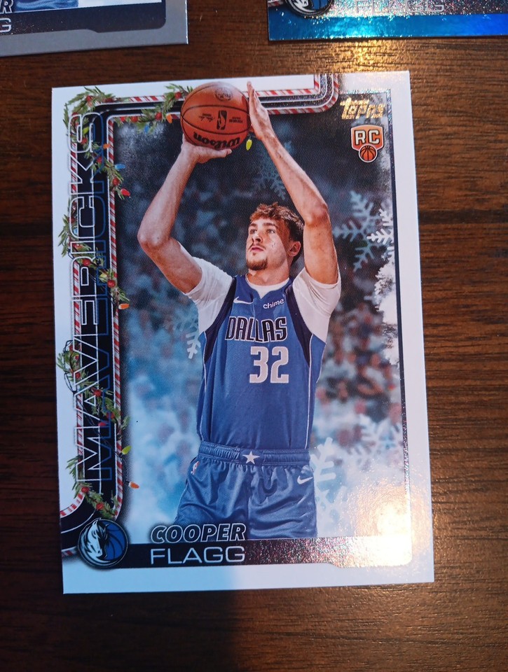 2025-2026 Topps Cooper Flagg Holiday base, gray, blue lot(3) SEE PICS ...