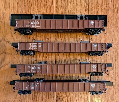 4 HO Scale NYC RR Open End Gondolas Bridge Girders | eBay