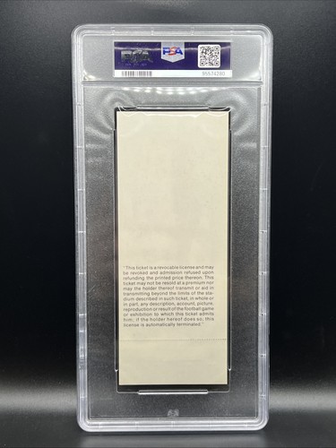 1974 Super Bowl VIII Full Ticket Miami Vs Minnesota MVP Larry Csonka ...