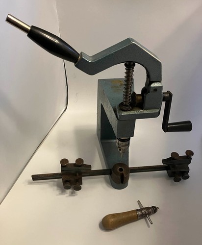KWM STYLE CLOCK BUSHING TOOL with KEYED CHUCK and assorted cutters and ...