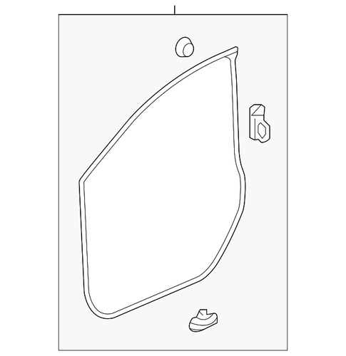 Genuine Honda Door Weather-Strip 72310-TR3-A01 | eBay