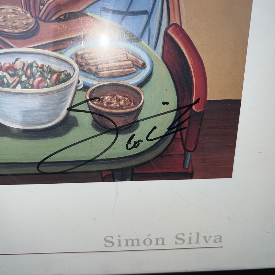 SIMON SILVA "Tomates" SIGNED AUTO LITHOGRAPH Print Familia 24”x18 ...