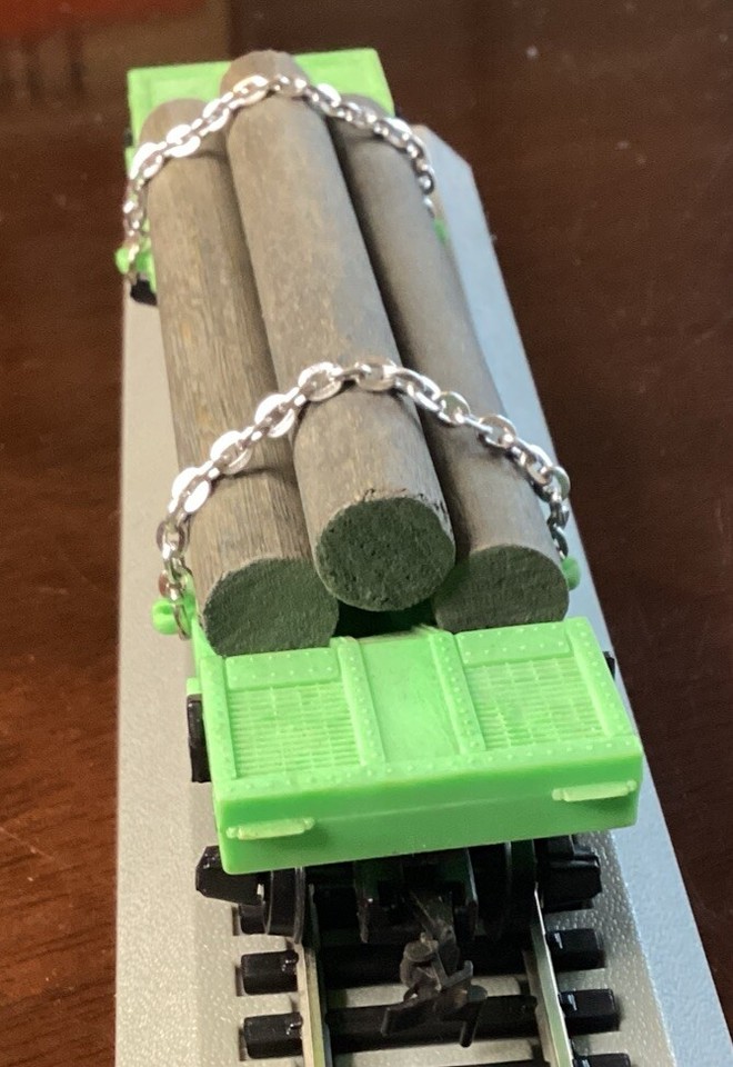 vintage Tyco HO Scale Skeleton Log Car w/ LOGS Freight Train | eBay