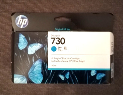 HP 730 Cyan Original Designjet Ink Cartridge - Standard Yield 130ml ...