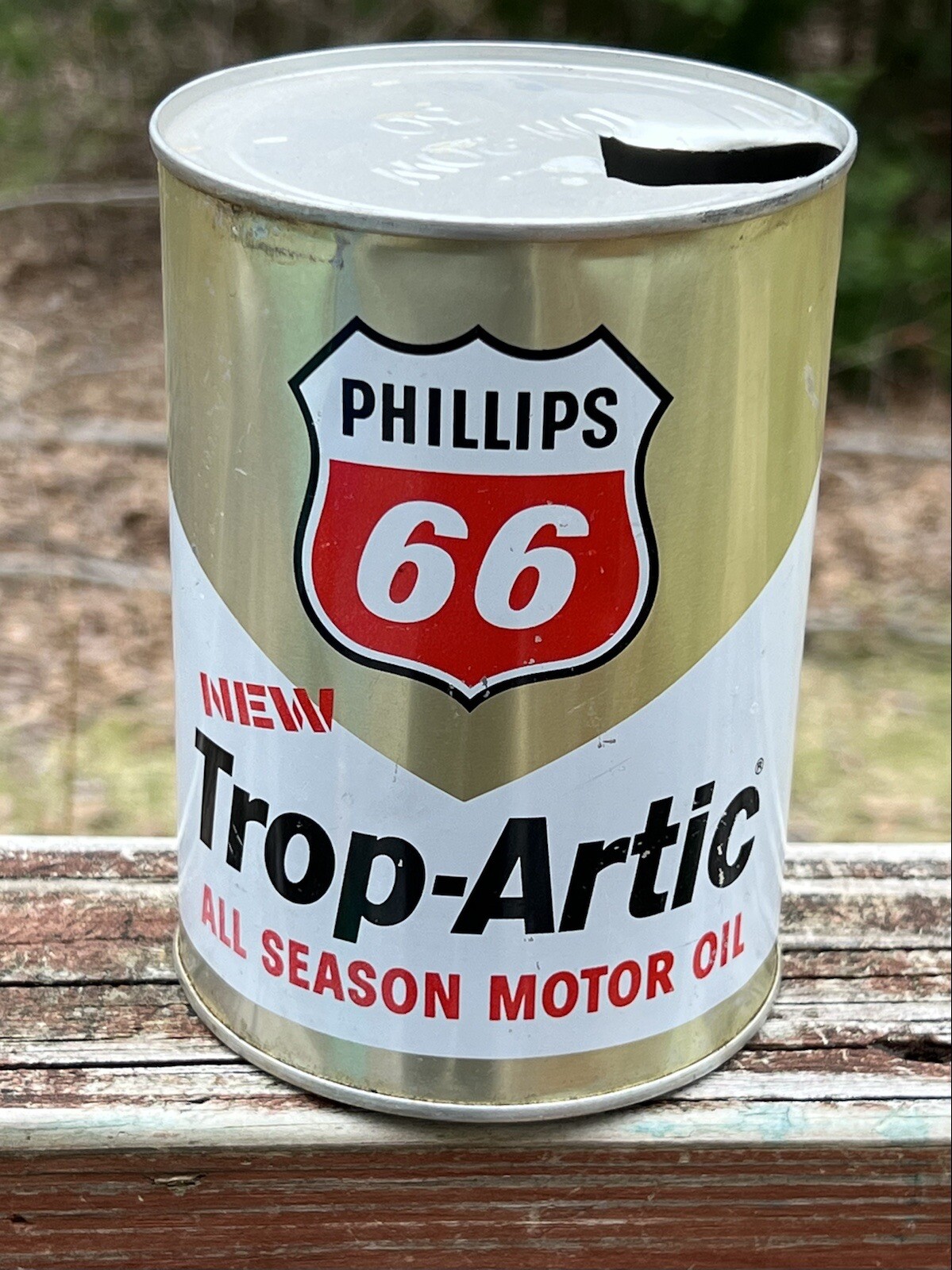 Vintage PHILLIPS 66 Trop Arctic All Season Motor Oil 1 Quart Can | eBay