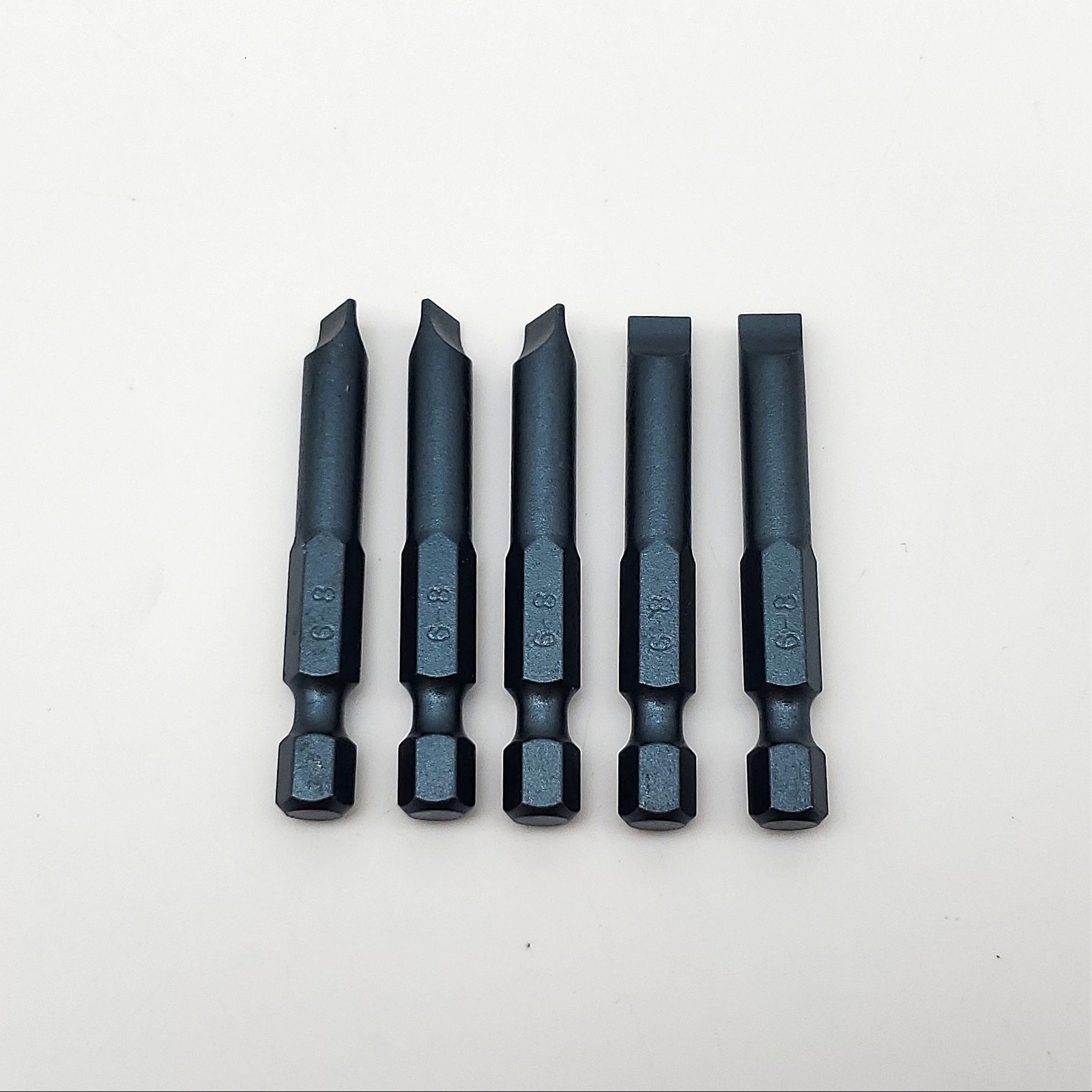 5x Slotted Screw Driver Power Power Bits 1/4" Hex Shank 2"L fits 6F-8R ...