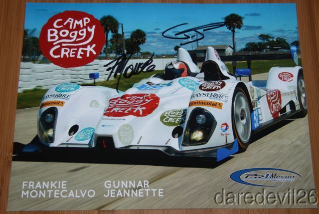 2014 PR1/Mathiasen Motorsports Chevy Oreca PC signed IMSA TUSC postcard ...