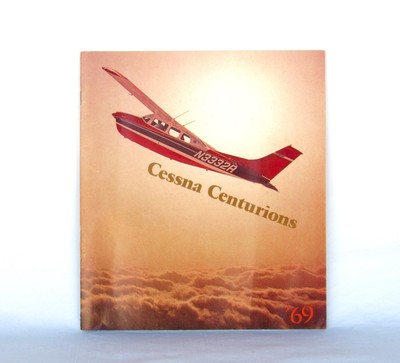 CESSNA CENTURIONS '69 - Factory Sales Brochure 1969 Vintage Rare 14 ...
