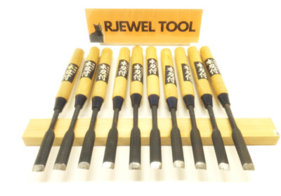 Japanese Chisel Uchimaru Nomi Carpenter Tool Set of 10 Hand Tool wood ...