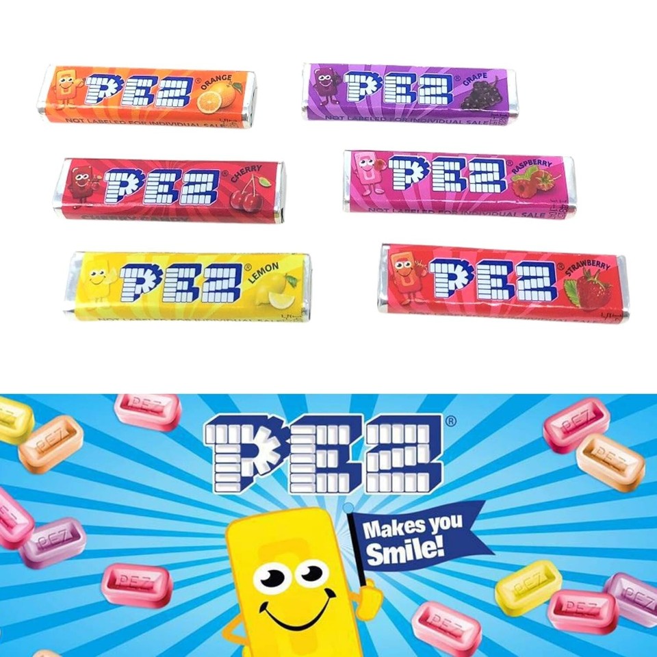 PEZ Candy Refills, 6 Assorted Fruit Flavors, Bulk & Delicious Candy (5 ...