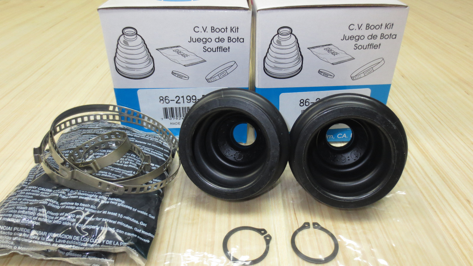 Rear Inner & Outer CV Axle Boot Kit for BMW 525i 528i 530i 535i 1989-03 ...