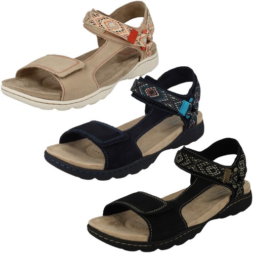 Ladies Clarks Casual Strappy Aztec Detail Sandal Amanda Crotch | eBay