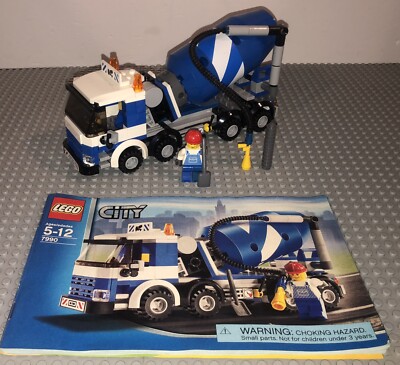 Lego 7990 City Cement Mixer Complete Set Manual Minifigure | eBay