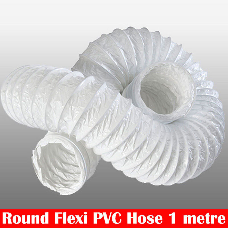 4" 100mm Universal Round Cooker Hood Extraction Vent Duct Pipe Fan ...