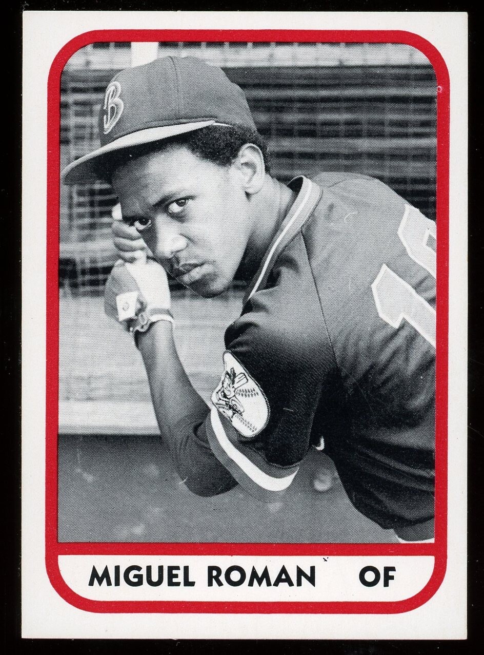 1981 Team Issue Batavia Trojans MIGUEL ROMAN RC INDIANS DOMINICAN ...