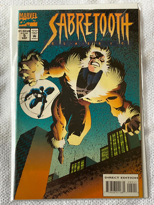 Sabretooth Classic #5 1994 VFVF+ Marvel Comics w/ Spider-Man! | eBay
