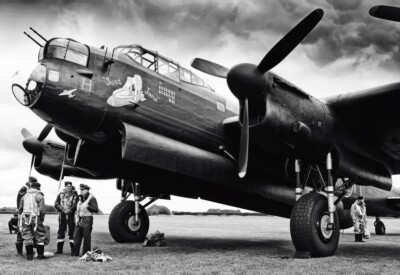 Lancaster Bomber WW11 Plane and crew Art Poster Print | eBay UK