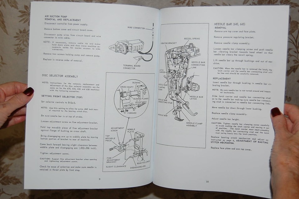 Professional Full Edition Service Manual: Singer 640 645 646 648 Sewing ...