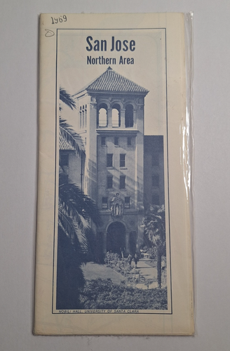 Map - San Jose Northern Area 1969 AAA California State Automobile ...