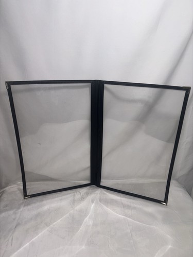 Restaurant Menu Cover Holders 8.5 X 14” 2 Panels 4 Pages 25-Pack | eBay