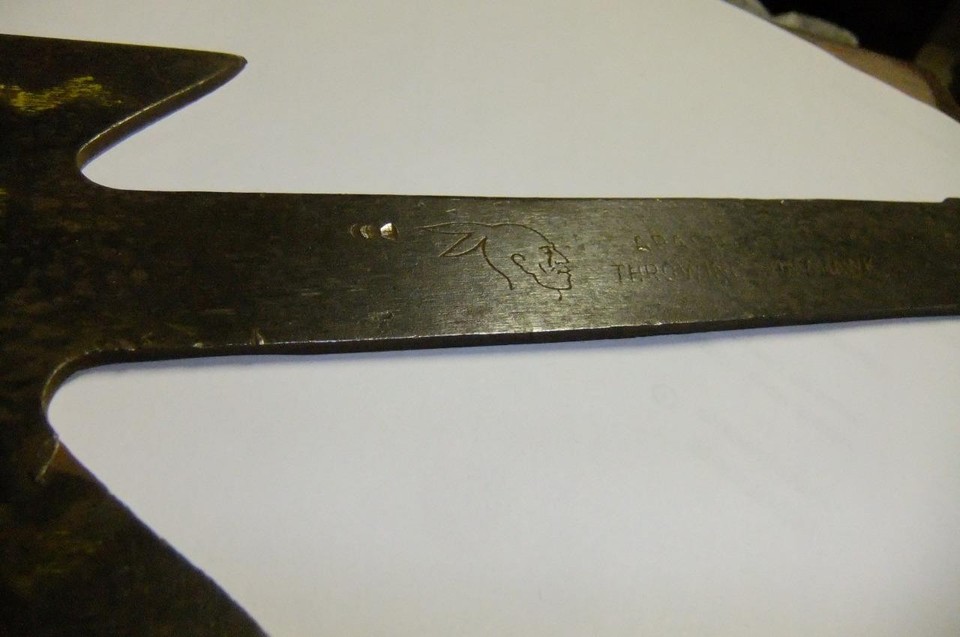 Vintage 1950's Apache Throwing Tomahawk With Whirling Log Good Luck ...