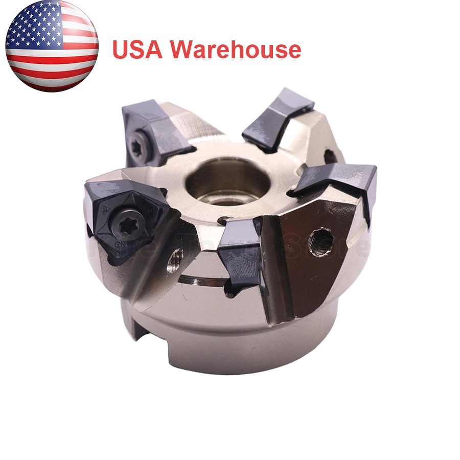 MFWN90 63-22-5T 90° Indexable Face Shell Mill Cutter +10* WNMU080608 ...