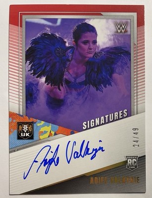 2022 Panini NXT WWE Lyra Valkyria Aoife Valkyrie Red Auto Rookie Rc 24/ ...
