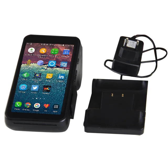 Handheld POS Machine Terminal Portable With 58mm Ticket Printer with 3G ...