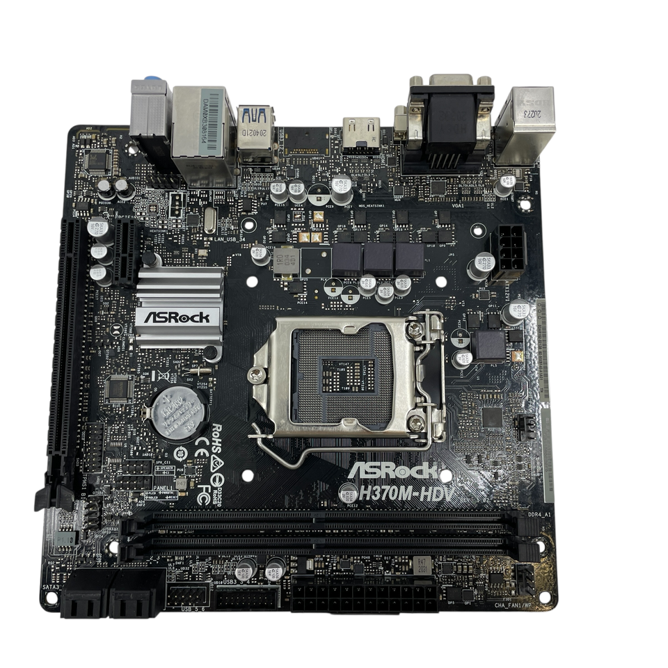 ASRock H370M-HDV LGA1151/ Intel H370/ DDR4 Micro ATX Motherboard #U3110 ...