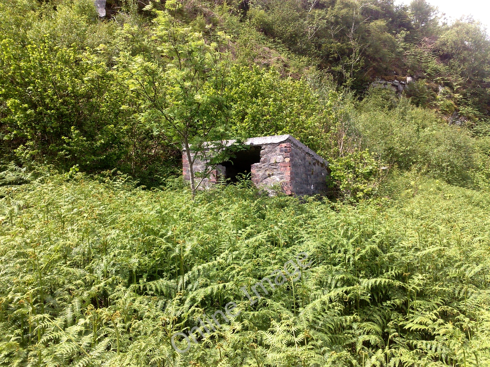 Photo 12x8 Small Brick Hut Below Torr Mor Carradale I've noticed thes ...
