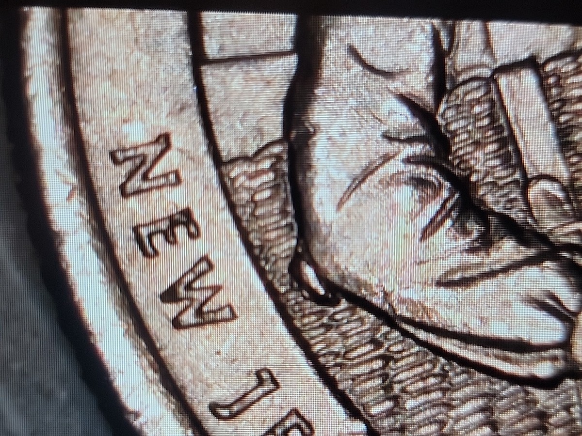 2017-P Ellis Island Quarter Reverse Die Chip Error REF#0062 | eBay