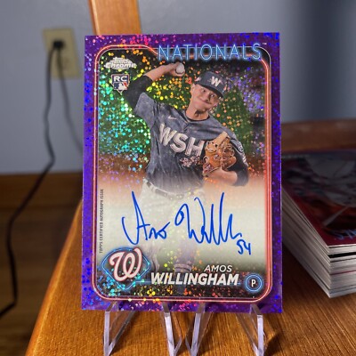 Amos Willingham Purple Speckle Auto #/299 | eBay