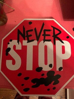 Lego Protest Stop Sign Shield w/Grafitti Lucy Costume Assessory | eBay