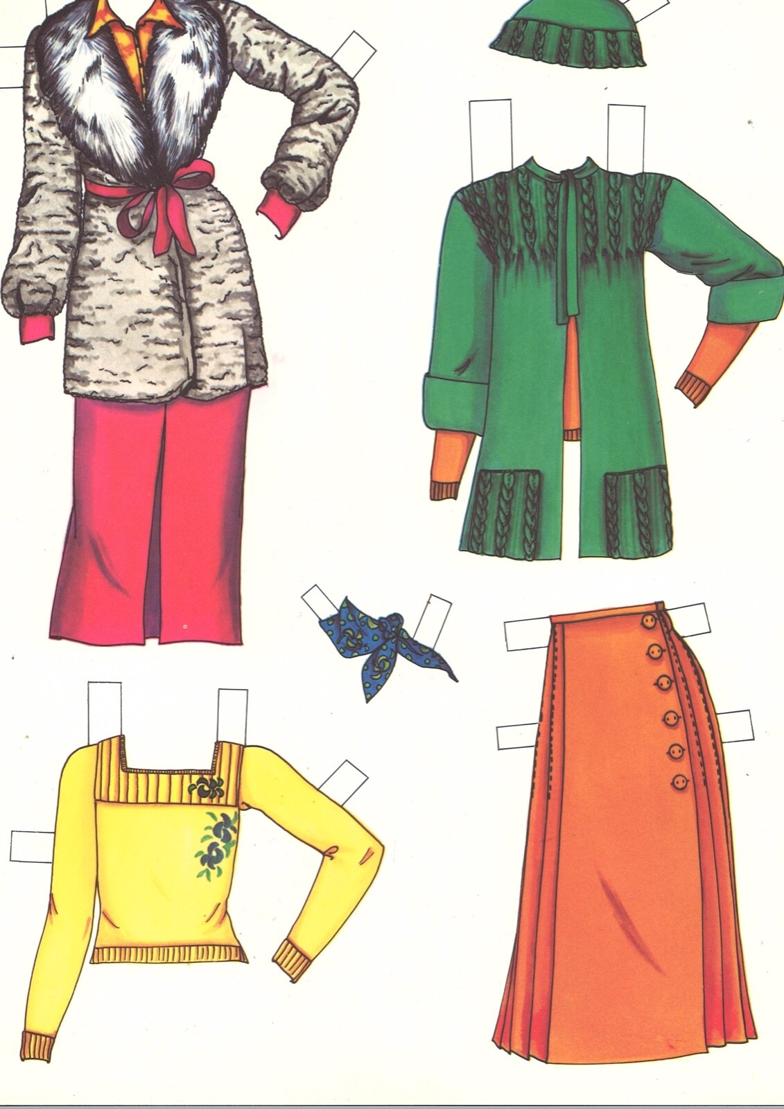 VINTAGE UNCUT 1960s MOD PAPER DOLL ENGLAND RARE HD LASER REPRODUCTION ...