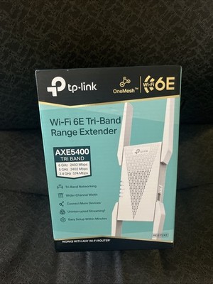TP-LINK AXE5400 Tri-Band Mesh Wi-Fi 6E Range Extender - White (RE815XE ...