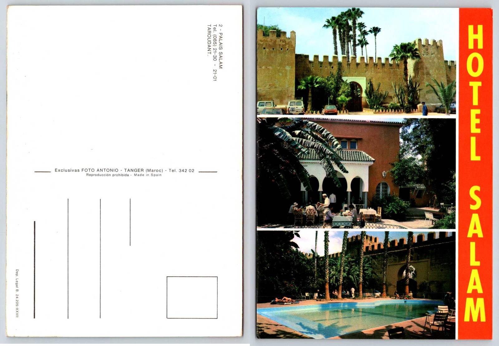 Taroudant Morocco Hotel Salam Multiview Postcard CTLA49 | eBay UK