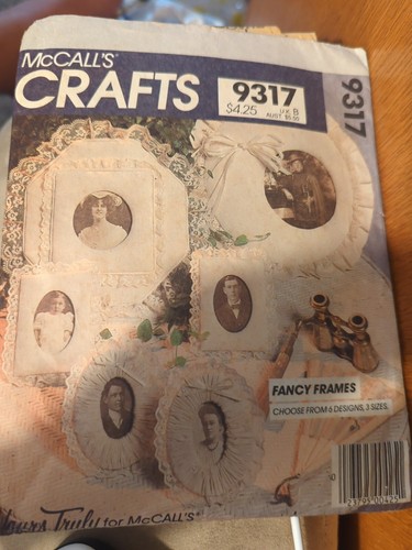 Fancy Picture Frames McCalls 9317 Sewing Pattern NEW UNCUT | eBay