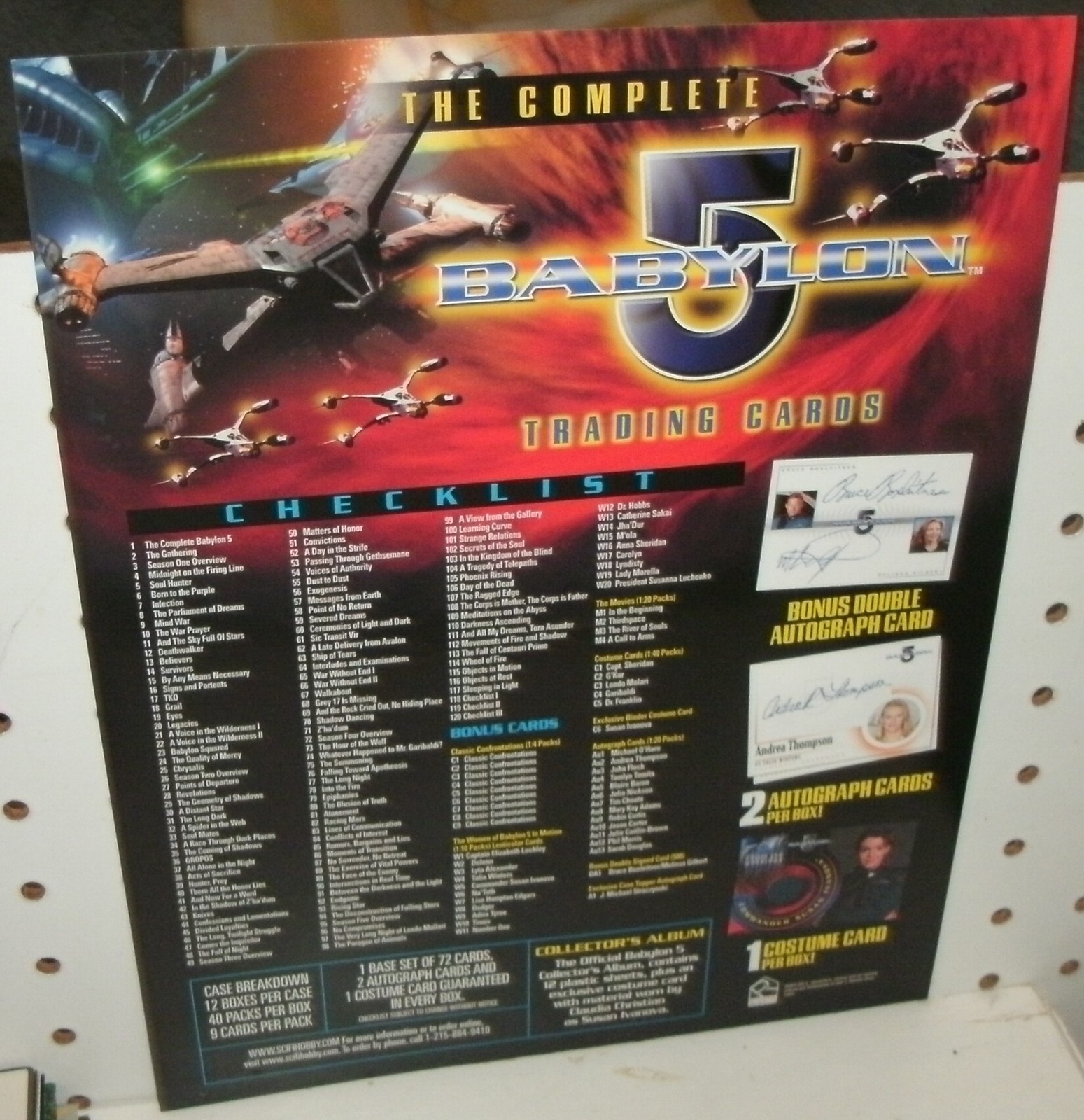THE COMPLETE BABYLON 5 TRADING CARDS - SELL SHEET 8 1/2 X 11 | eBay