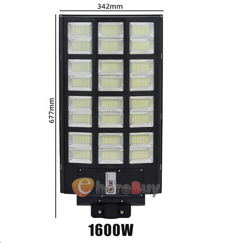 Solar Wall Lights Pathway Motion Sensor 1600W LED Bulb Outdoor Lamps ...