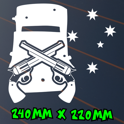 Ned Kelly Southern Cross Sticker Car Decal Ute Such Is Life Aussie ...