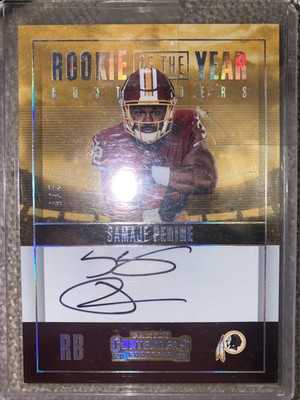 SAMAJE PERINE ROOKIE OF THE YEAR AUTO #/5 2017 CONTENDERS RC AUTOGRAPH ...
