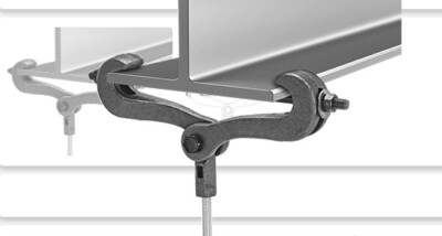 Galvanized Center Load Beam Clamp 2-3/8" - 7" with extension 5707-203 3 ...